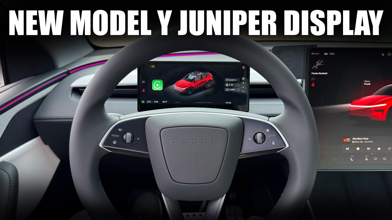 New 2026 Tesla Model Y Juniper Instrument Cluster Display Upgrade ...
