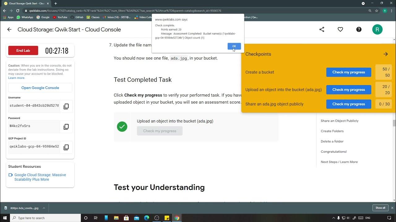 Cloud Storage Qwik Start - Cloud Console | Qwiklabs [GSP073] - YouTube