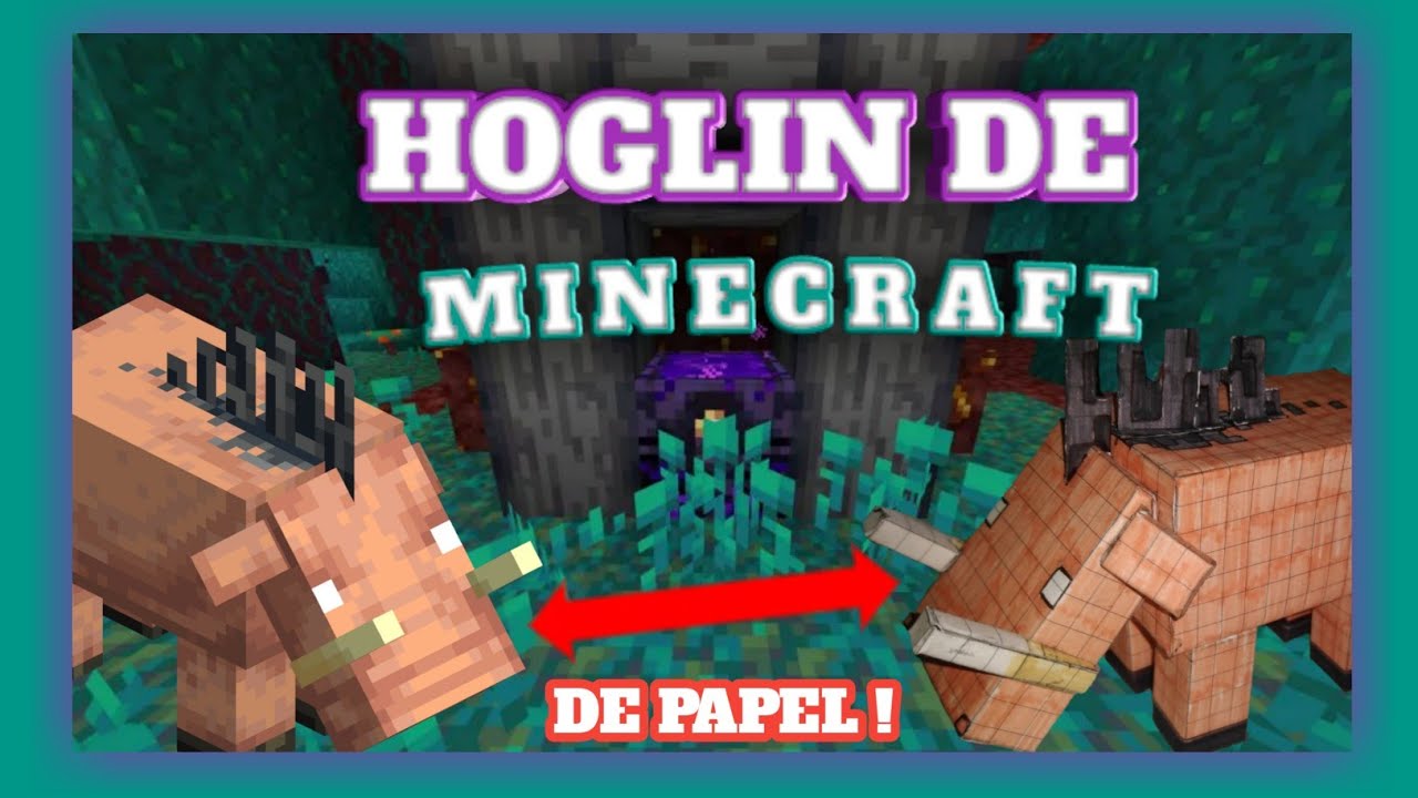 Como hacer al HOGLIN de Minecraft de papel 🐗 super fácil y divertido ...