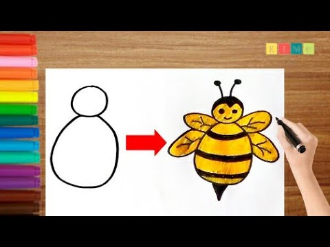 How to Drawing Picture using number 8 for Beginners - Drawing and ...