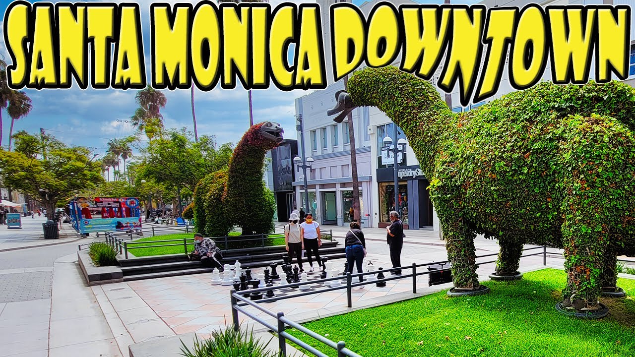 Santa Monica's Trendy Downtown & Third Street Promenade - YouTube
