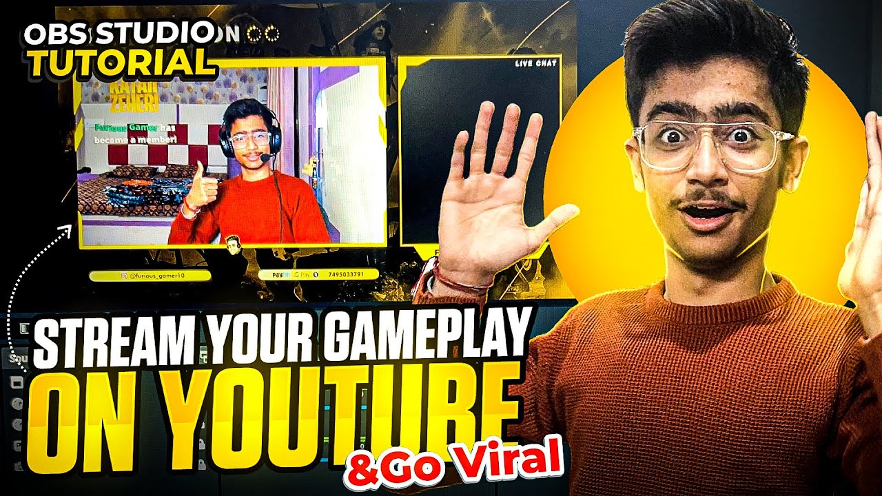 How To Live Stream Gameplay on YouTube (Easiest Way) 2024 | OBS STUDIO ...