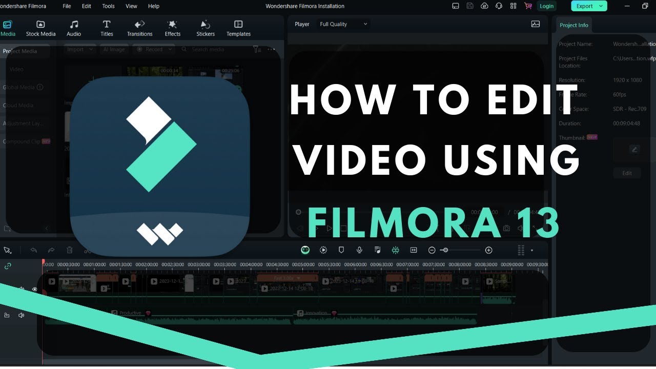 How to Install Filmora 13 | Edit your first video ! - YouTube