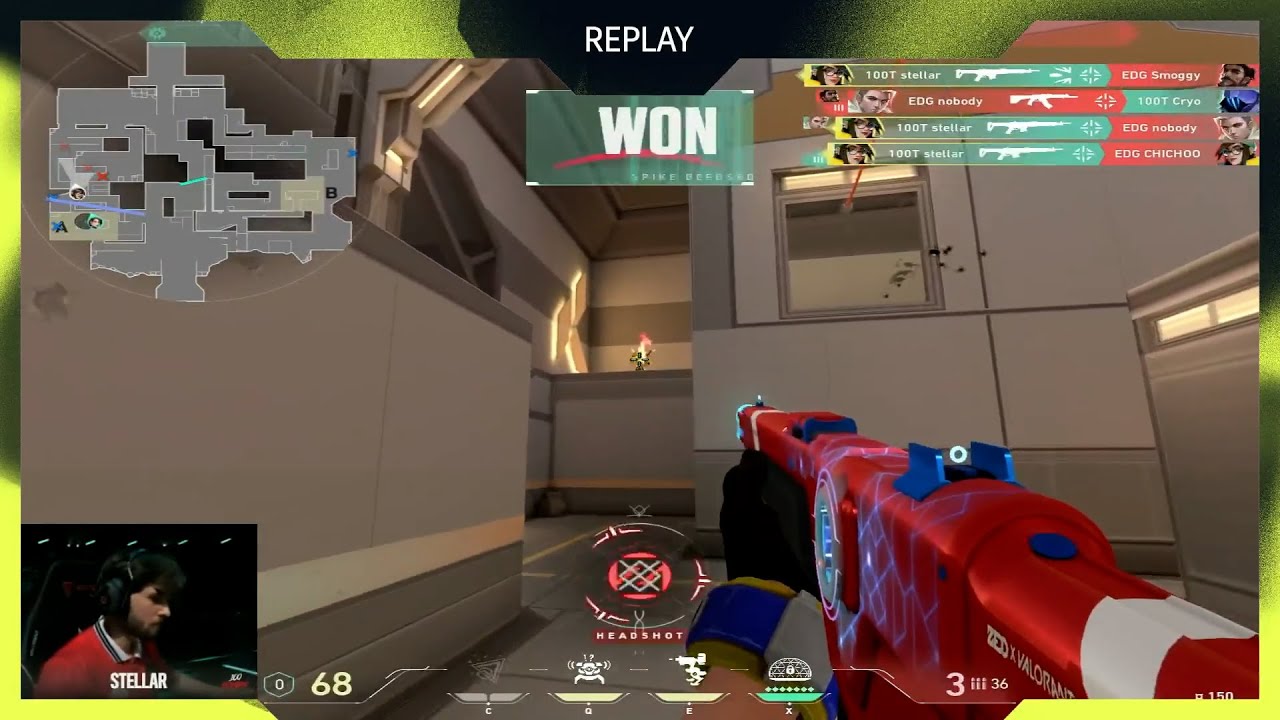 100T stellar NICE Flick 3K vs EDG | VCT LOCK//IN - YouTube