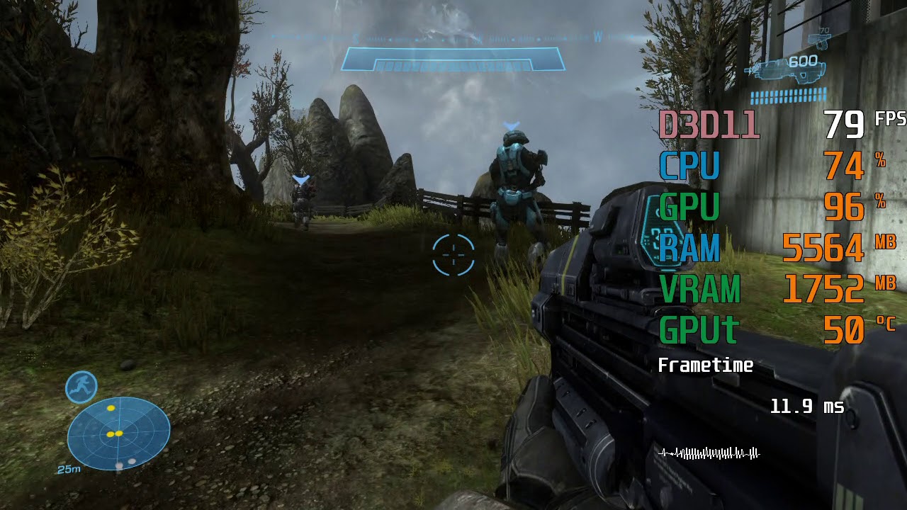 Radeon Vega 3 Graphics -- AMD Athlon 3000G -- Halo Reach FPS Test - YouTube