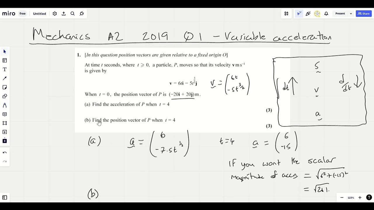 Q1 2019 Mechanics Variable Acceleration - YouTube