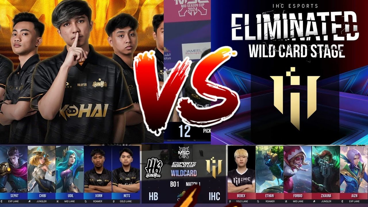 HOMEBOIS ESPORTS VS IHC ESPORTS/MSC WILD CARD DAY2 2024/ESPORTS WORLD ...