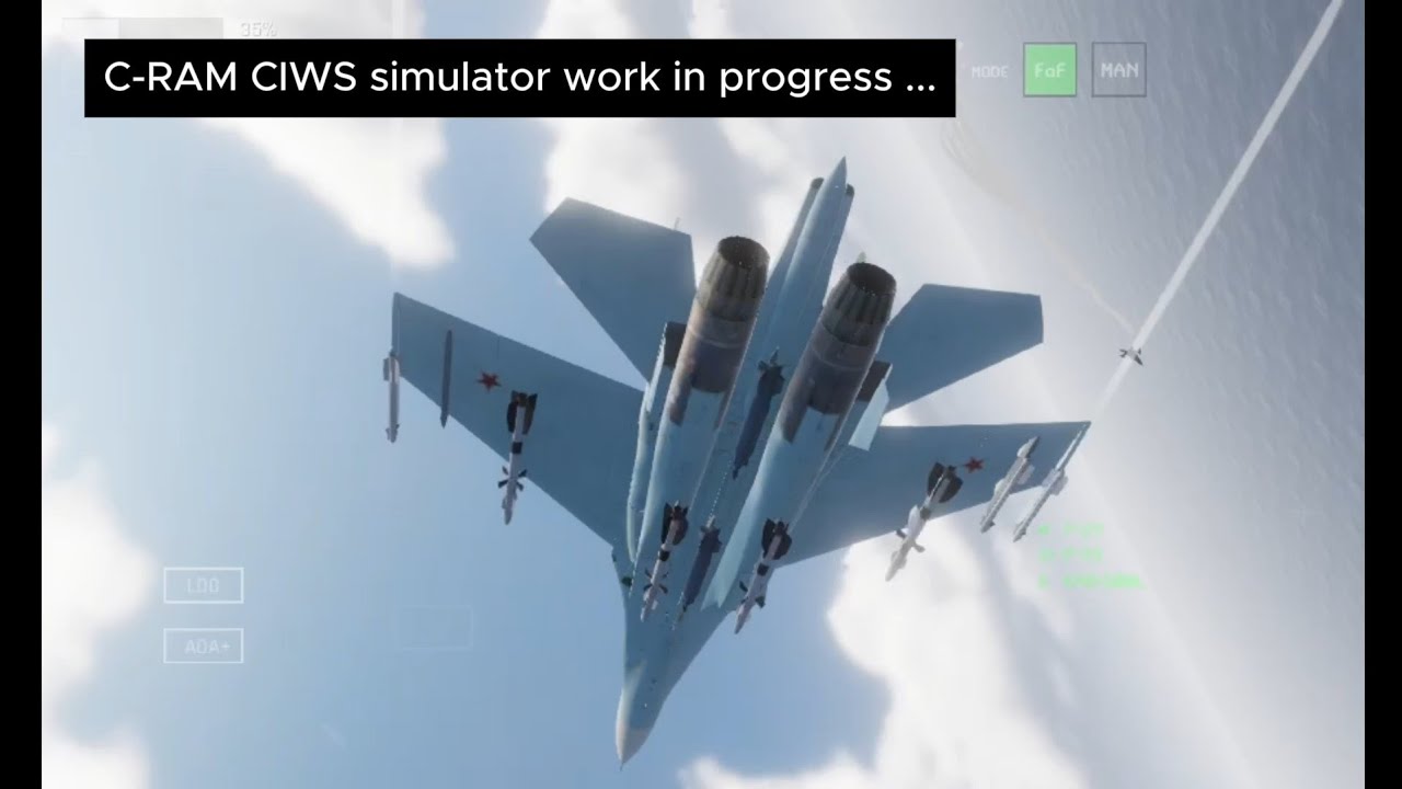 Su-27 update preview C-RAM CIWS simulator - YouTube