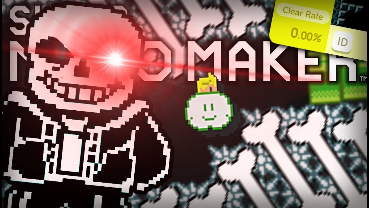 THE UNBEATABLE SANS CHALLENGE | Undertale Levels | Super Mario Maker ...