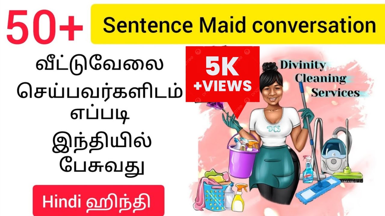 50 sentences maid conversation daily used hindi through tamil# ...