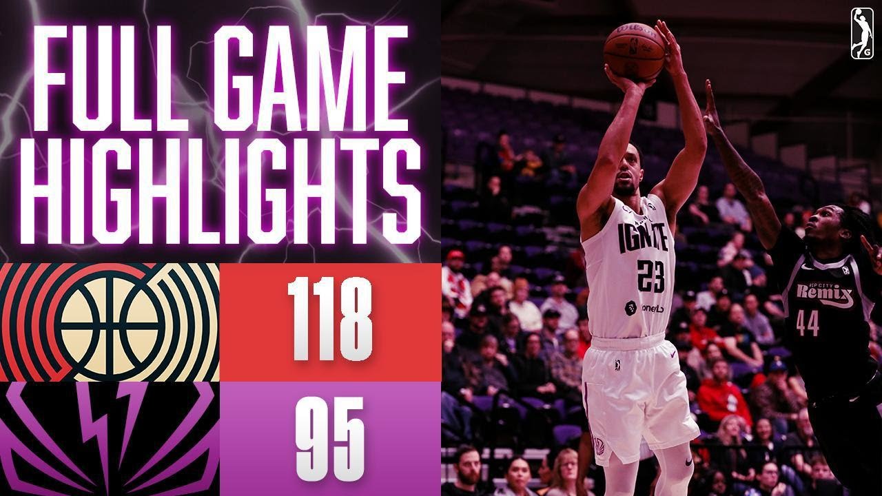Rip City Remix vs. G League Ignite - Game Highlights - YouTube
