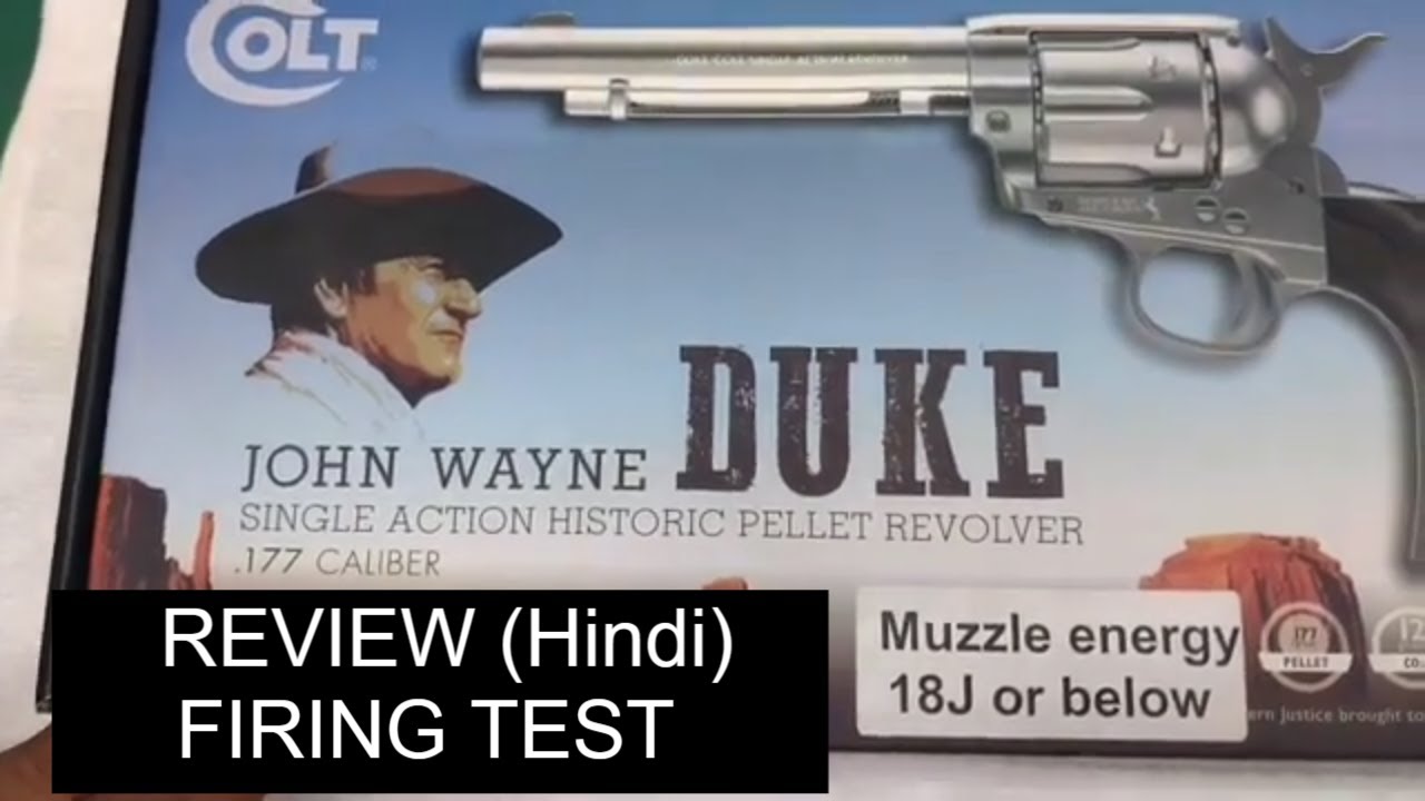 Review & Firing Test : COLT, John Wayne DUKE, Single Action Air ...