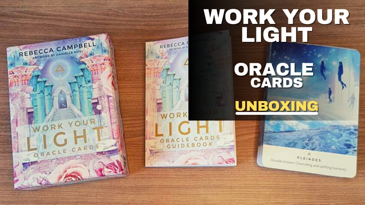 WORK YOUR LIGHT ORACLE CARDS - Oráculo Desperte sua Luz - Unboxing ...