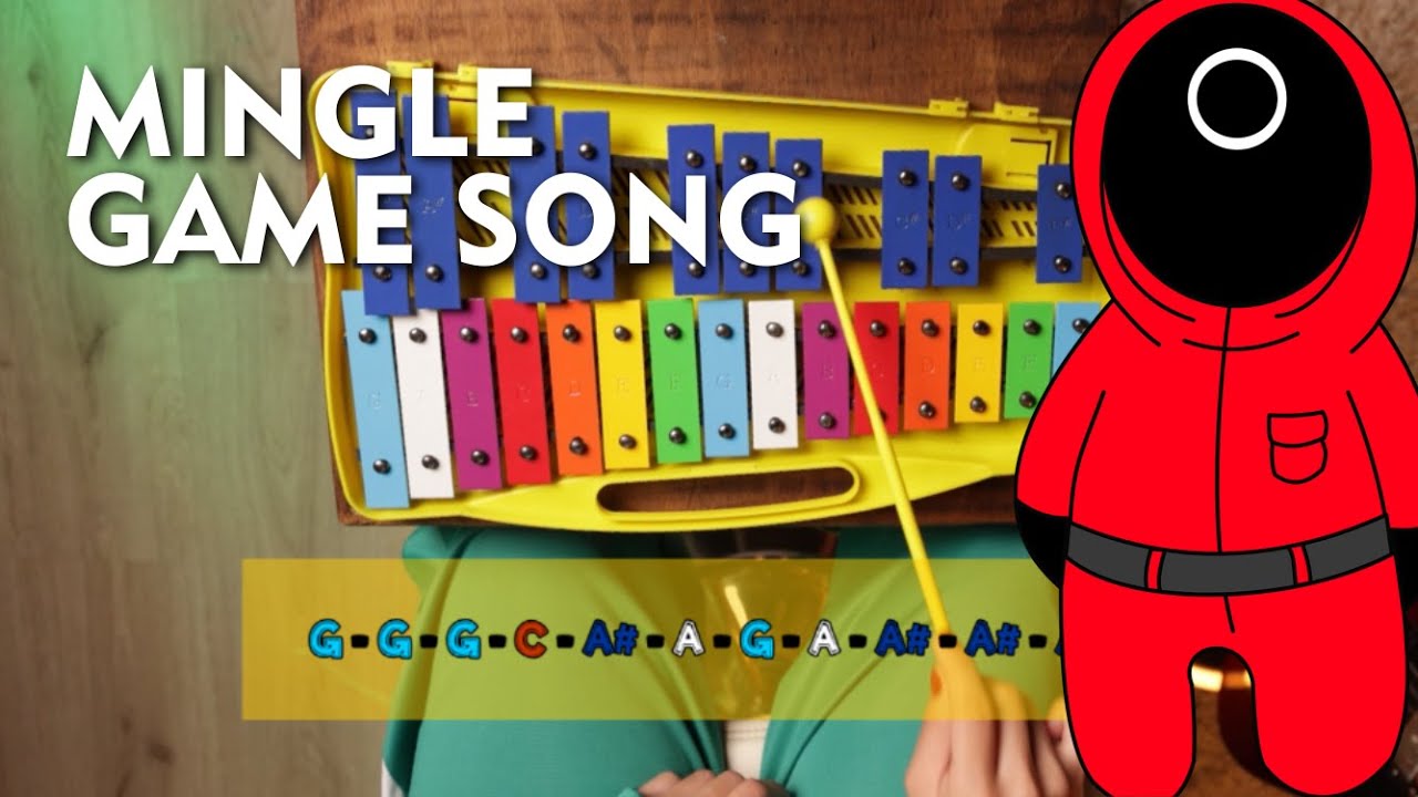Tocando MINGLE GAME SONG en mi Xilófono Económico | SUPER FACIL Notas ...