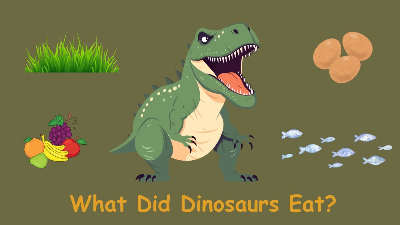 Learning Series - What Did Dinosaurs Eat? 🦖🍏 Meat or Plants? Fun Dino ...
