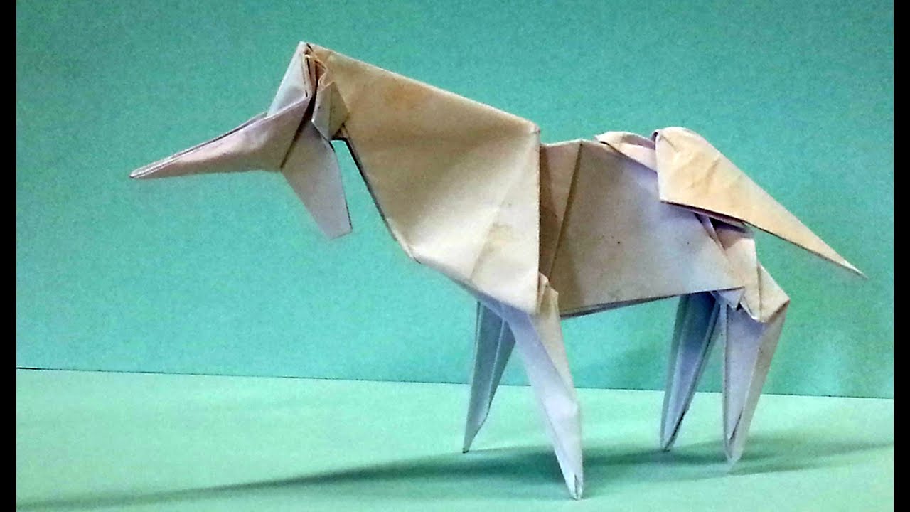 How To Make An Origami Unicorn (Version 1) - YouTube