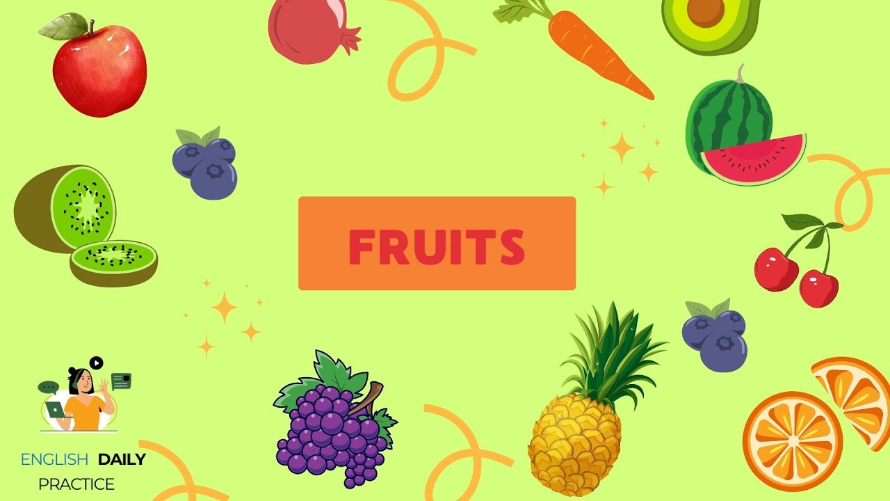 Learning Fruits vocabulary in English |Basic English | English ...