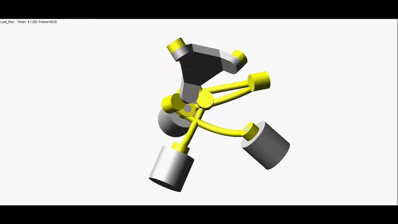 Spherical Parallel Mechanism in Free Motion - YouTube