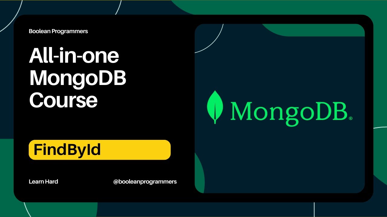 Find Data Using Findbyid Mongoose Mongodb Youtube