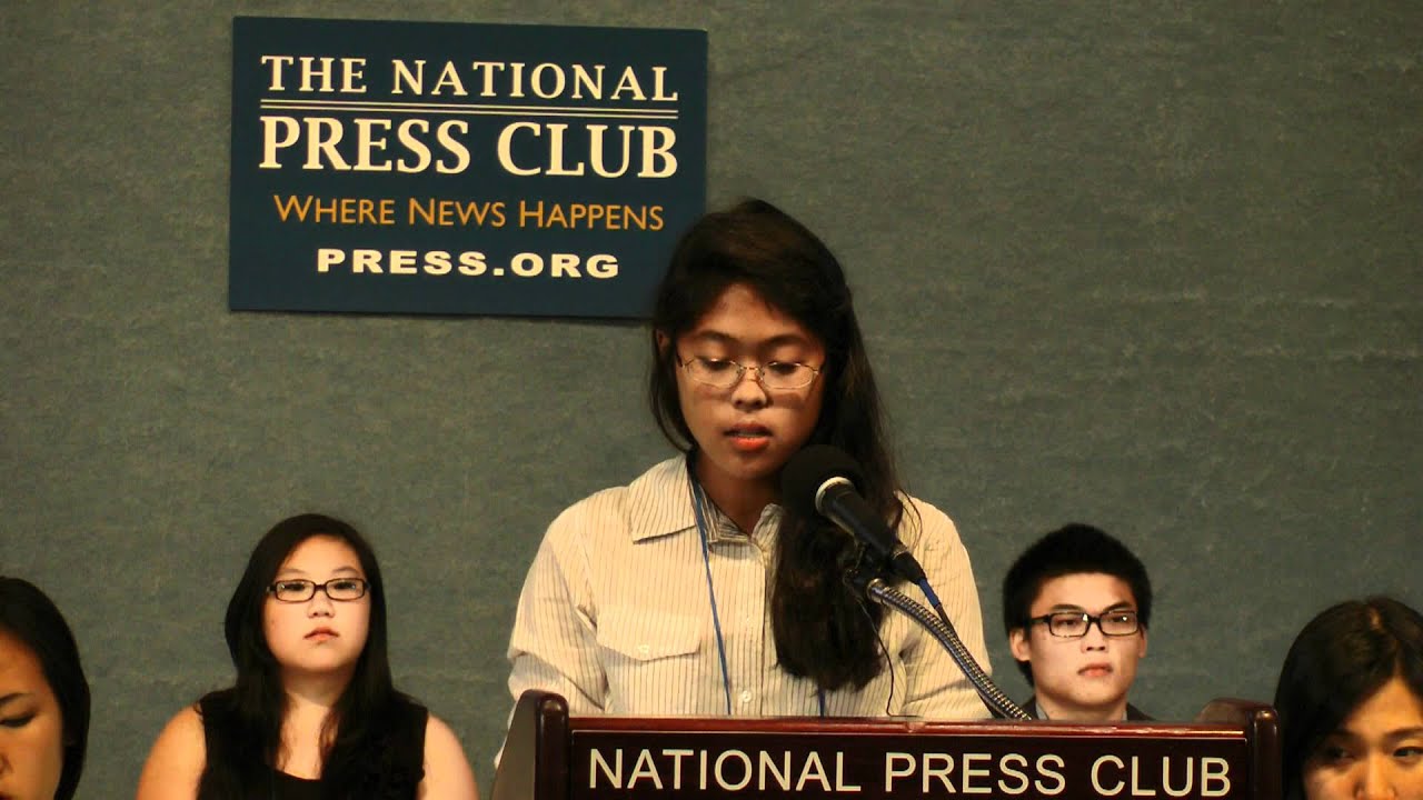 Rebekah Chung KCC 2G Intern Leader Speech at National Press Club ...
