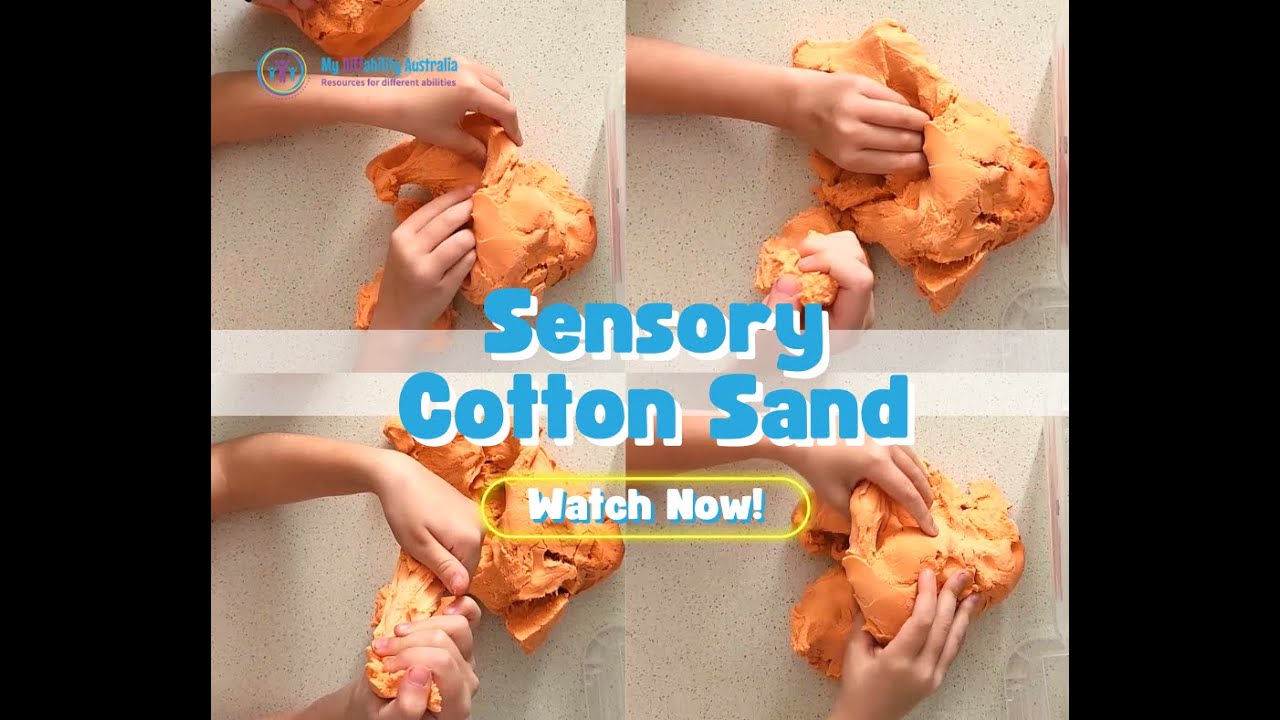 Sensory Cotton Sand - YouTube