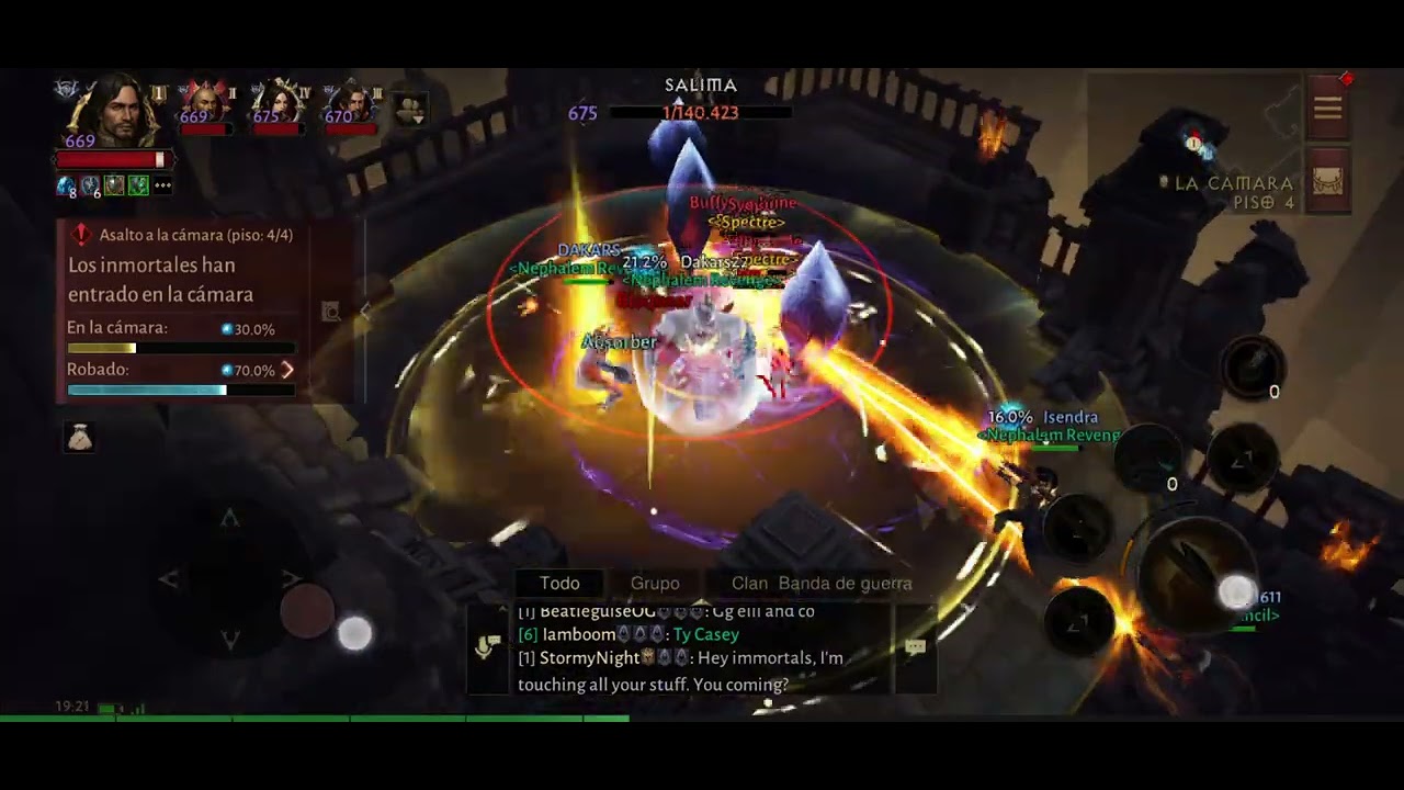 Diablo Immortal Vault Sin War 🔥 PVP Cámara, Immortales Isendra, Dakars ...
