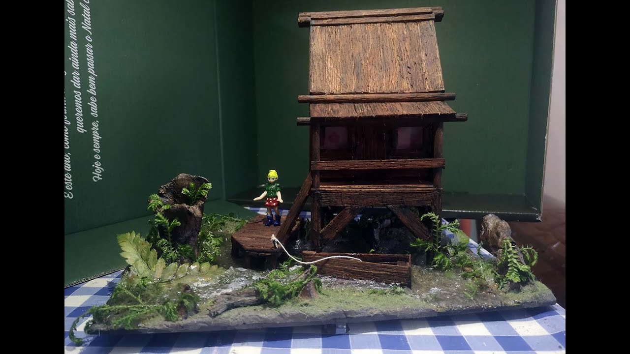 Diorama Lake Cabin - YouTube