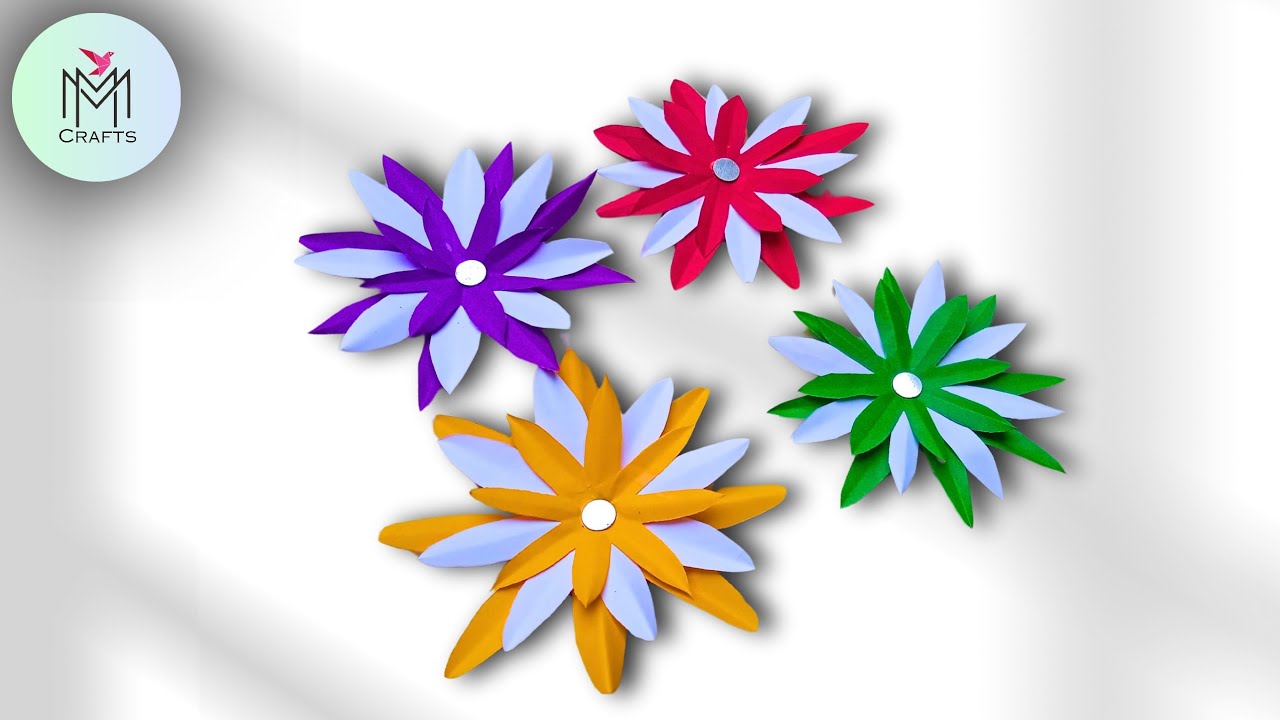 Amazing Paper Flowers Making With A4 Sheet | diy - YouTube