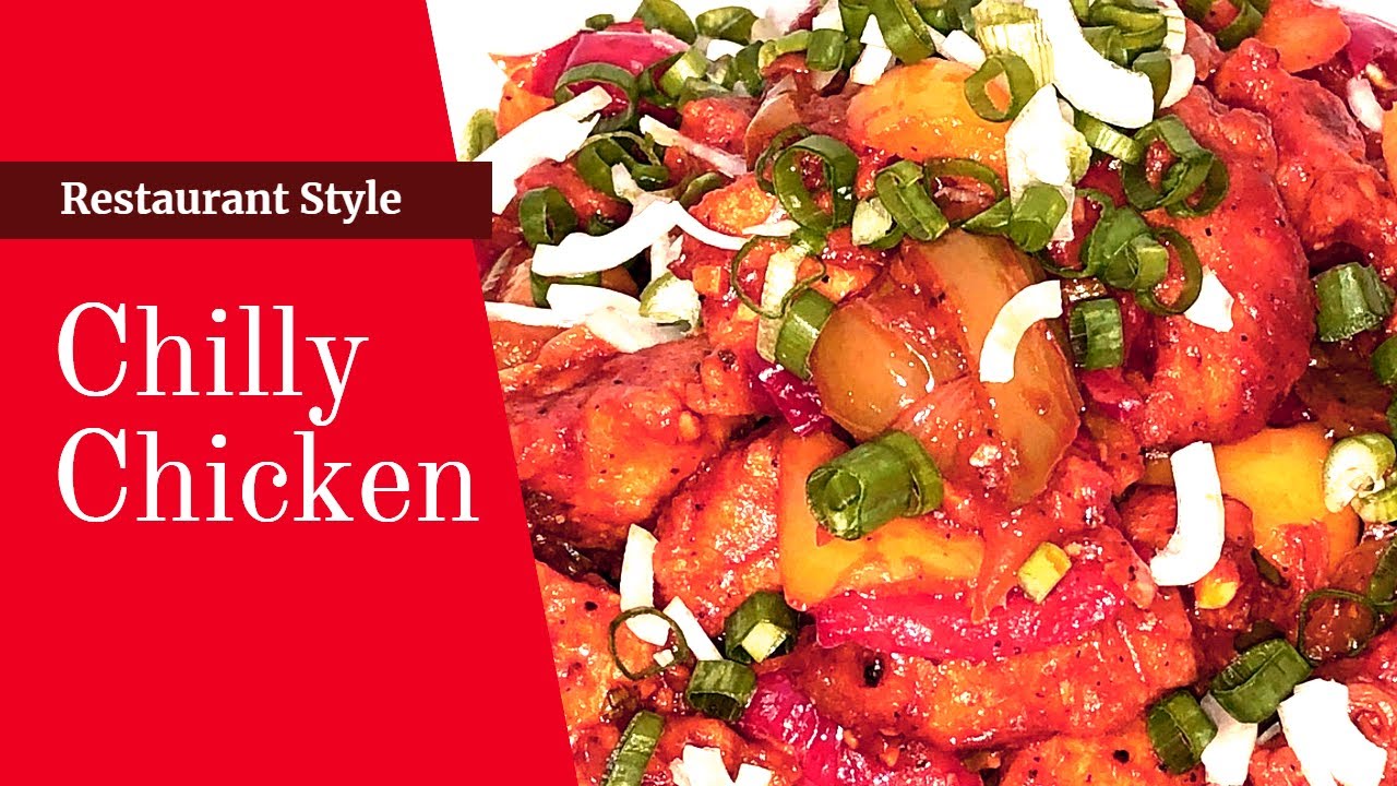 Restaurant Style Chilly Chicken (ചില്ലി ചിക്കൻ) - YouTube