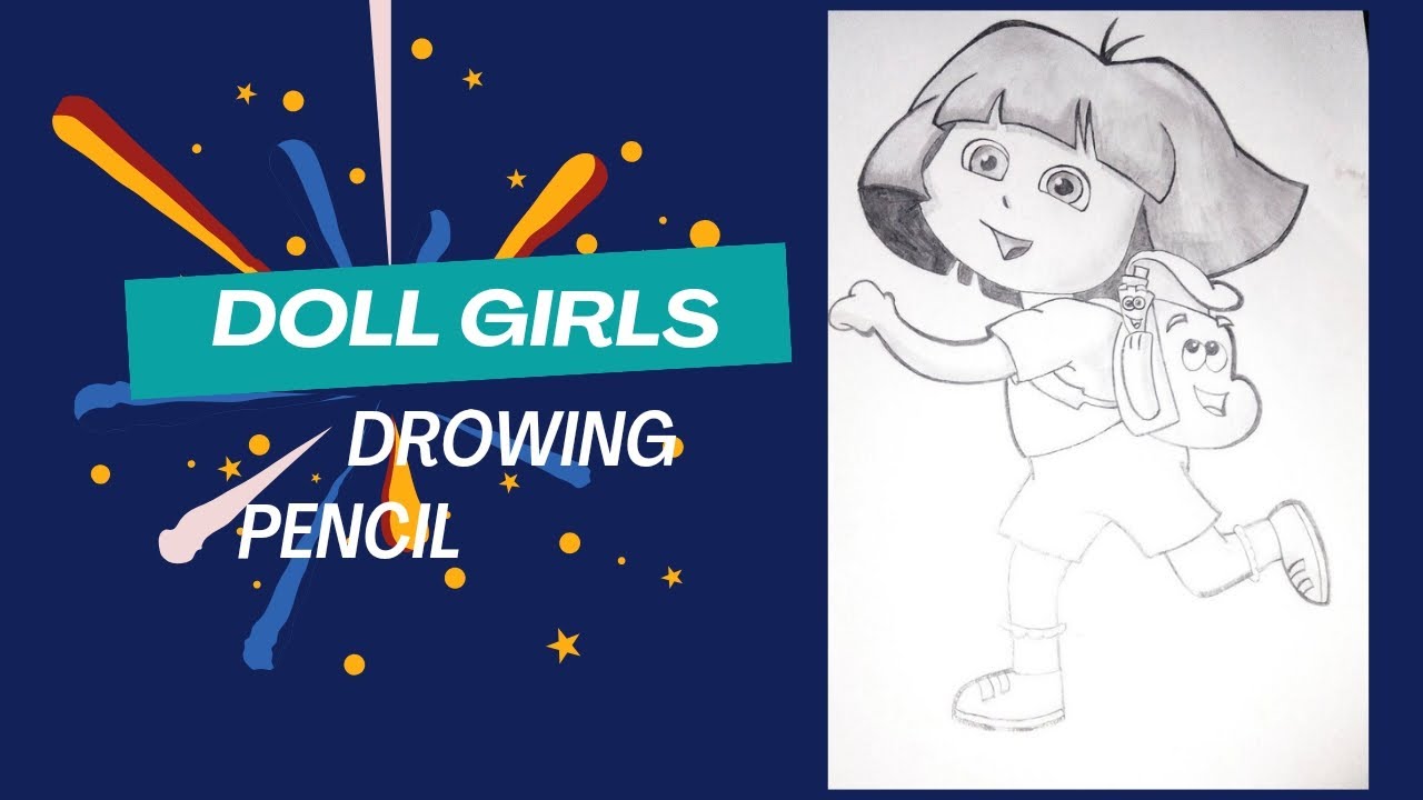 Doll Girls Drowing With Pencil मजा आ गया बनाने में - YouTube