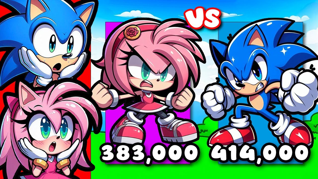 SONIC vs AMY Power Level Comparison! - YouTube