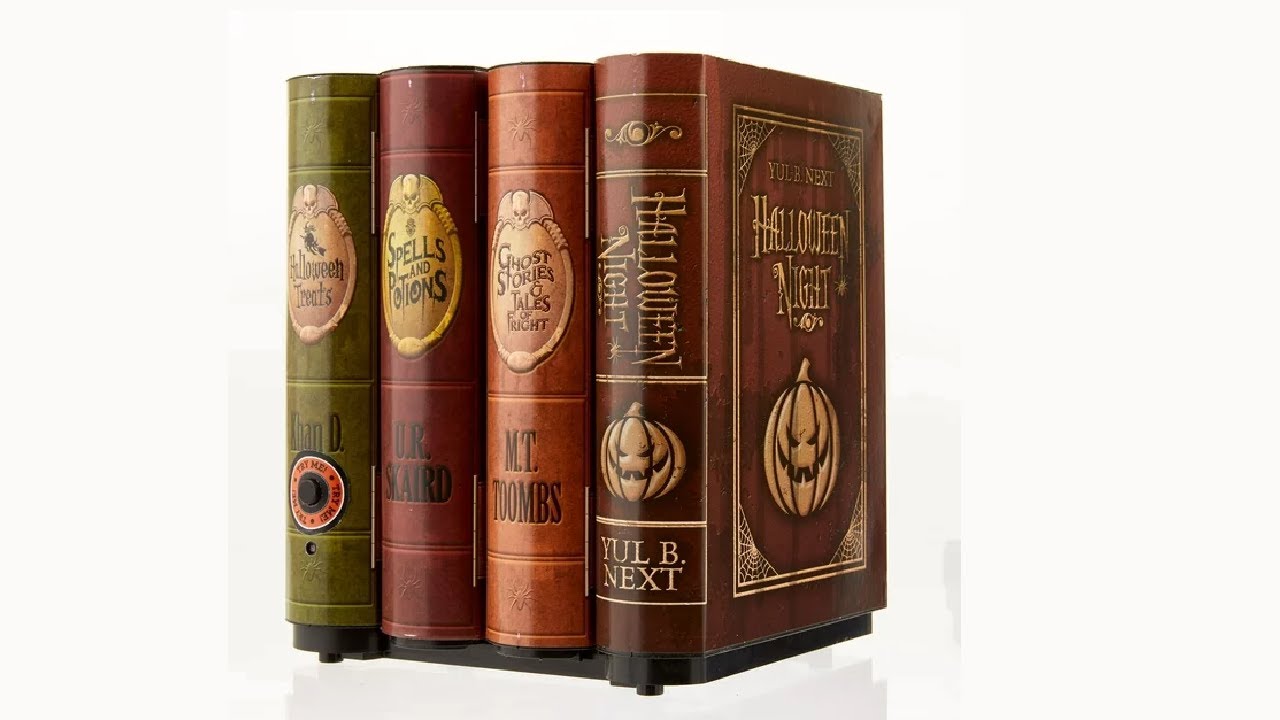 Moving Haunted Books by Way to Celebrate! | Animated, Halloween ...