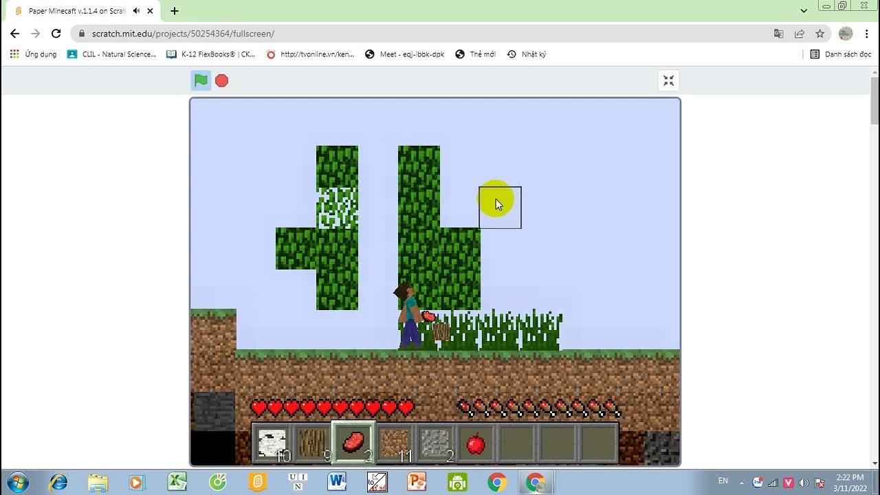 chơi game Minecraft 2D trên Scratch 3.0 - YouTube