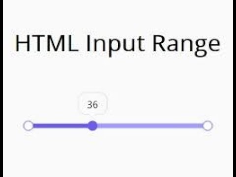 Como darle funcion al atributo range en html muy facil !!! y con javascript! - YouTube