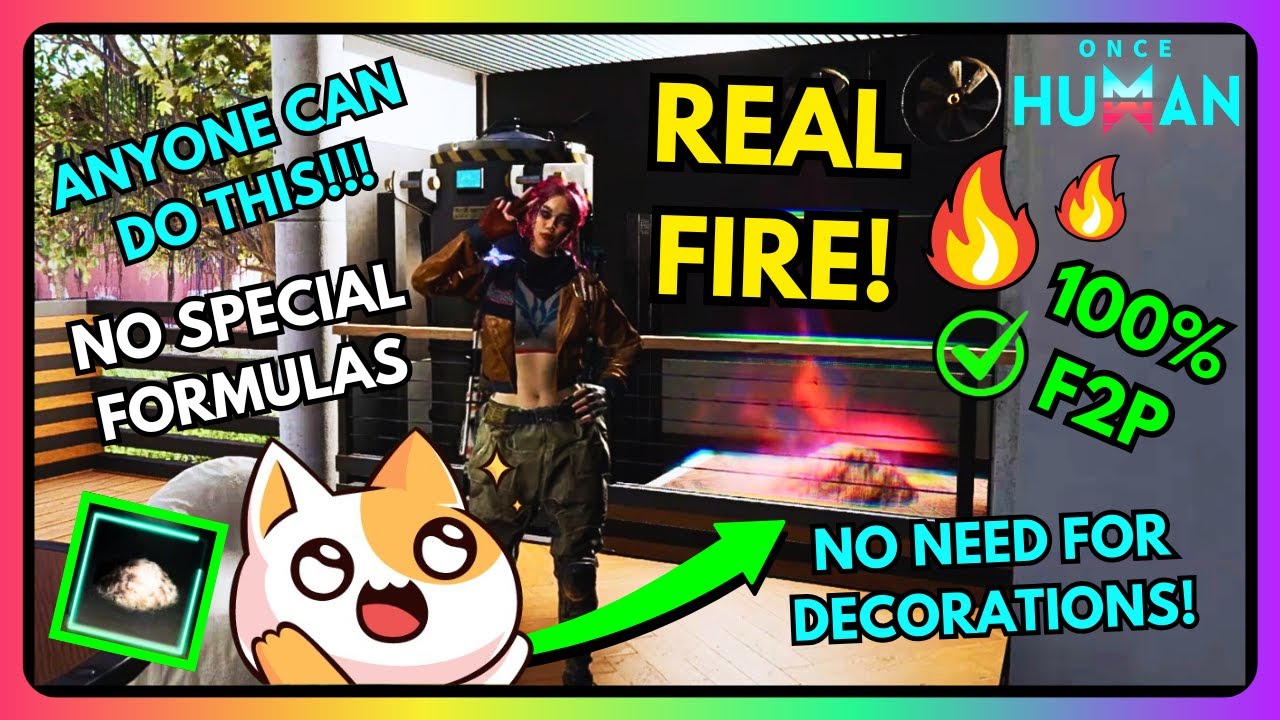 REAL FIRE & Smoke Effect (F2P NO SPECIAL FORMULAS!!) - Once Human ...