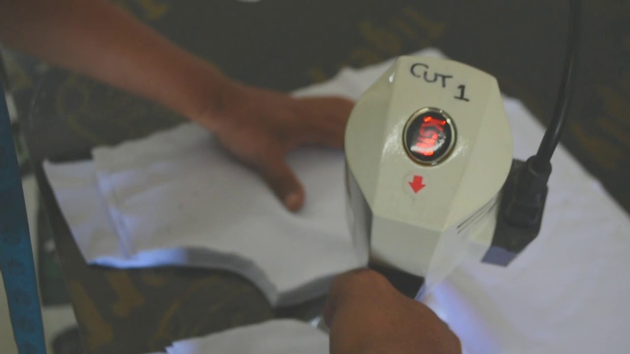 How to cut Face Mask using Circular Cutting Machine - YouTube