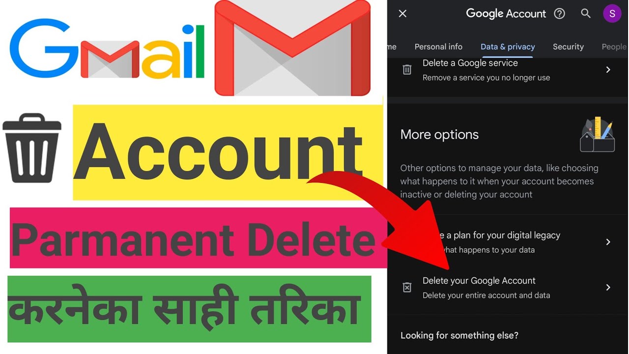 How to Delete Gmail Account Permanently | Gmail account delete kaise kare | Gmail id delete 2024 ...