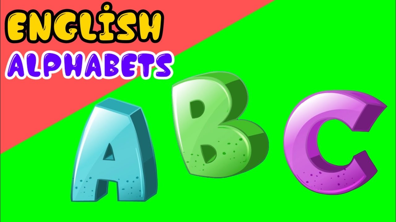 ABC English Alphabets Green Screen | Free Green screen | Copyright Free ...