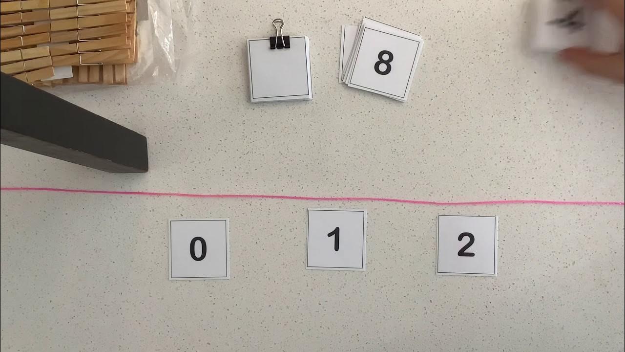 Corde à linge mathématique,la fraction - YouTube