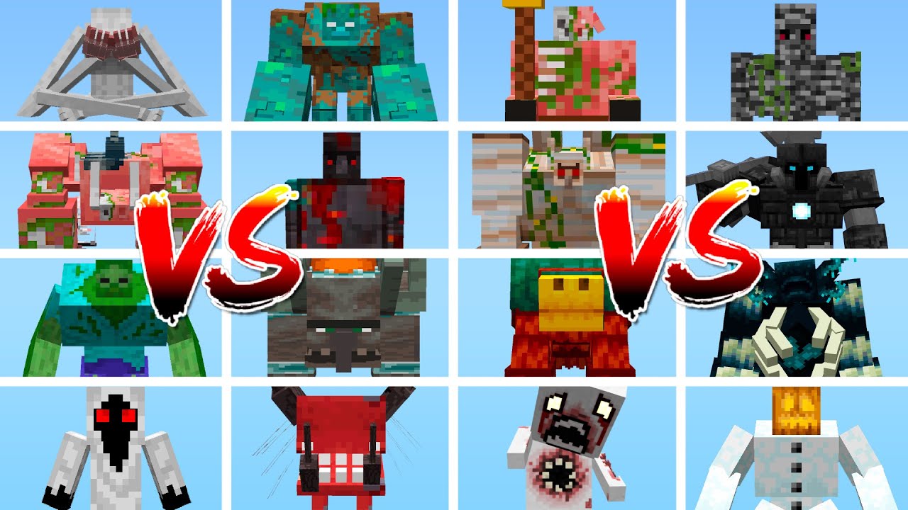 ALL MUTANT MOBS TOURNAMENT | Minecraft - YouTube