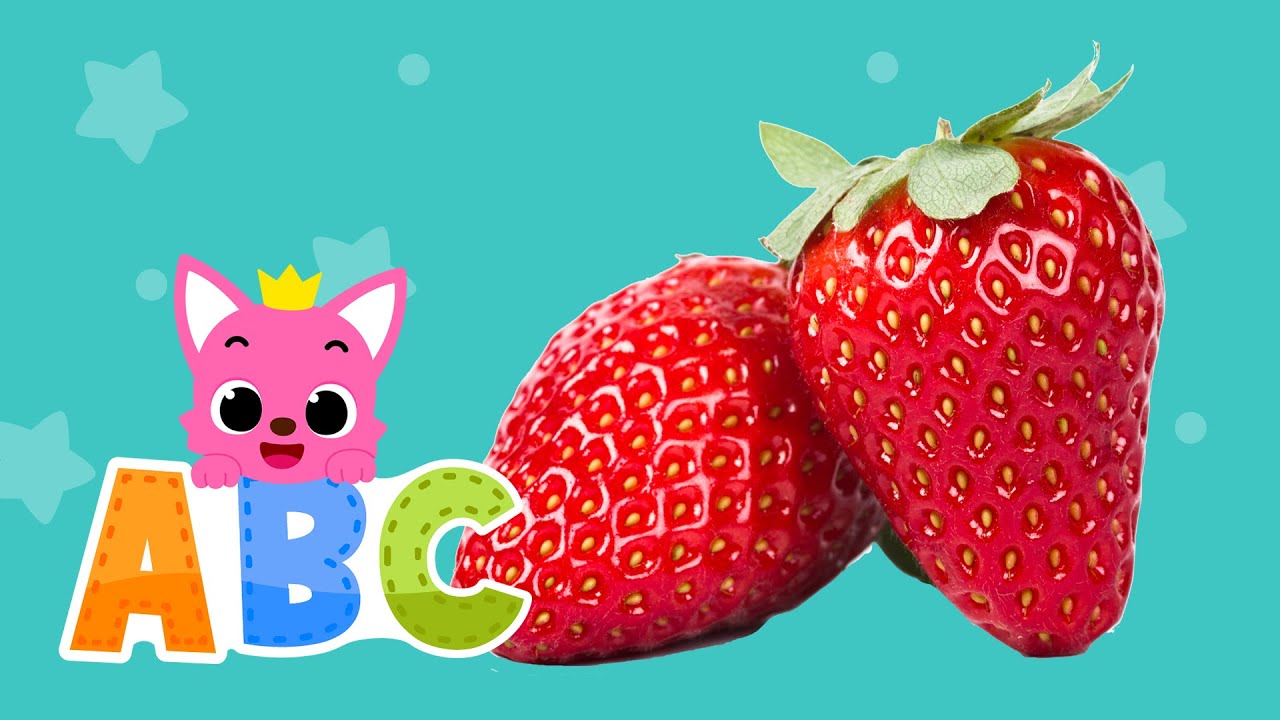 Learn ABCs with Pinkfong: Strawberry, Apple, Banana | Fruits Names ...