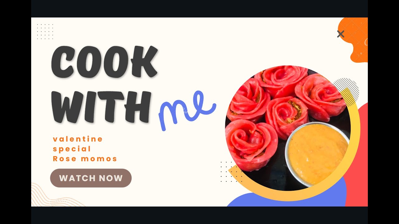 Valentine Special Rose Momos| Veg Momo| Rose Momo Recipe| Vegetable ...