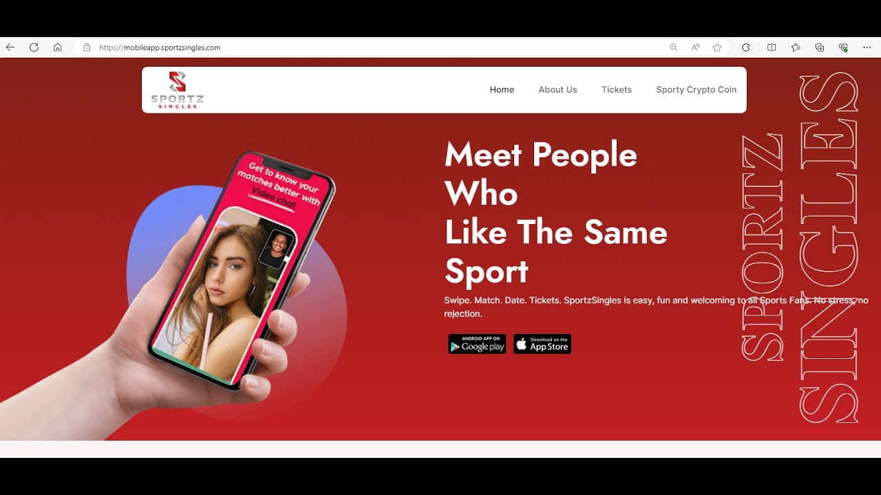 Dating App connects sports fans for free! - YouTube