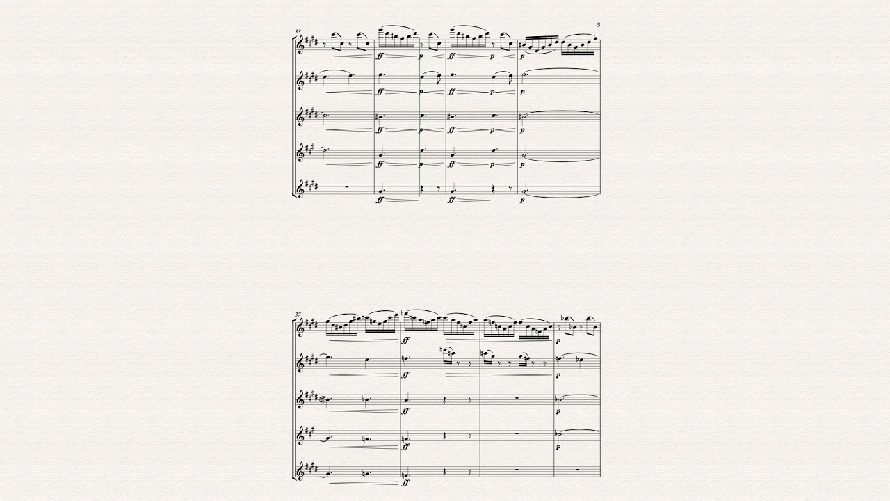 Morning Mood from Peer Gynt Suite arranged for Flute Quintet - YouTube