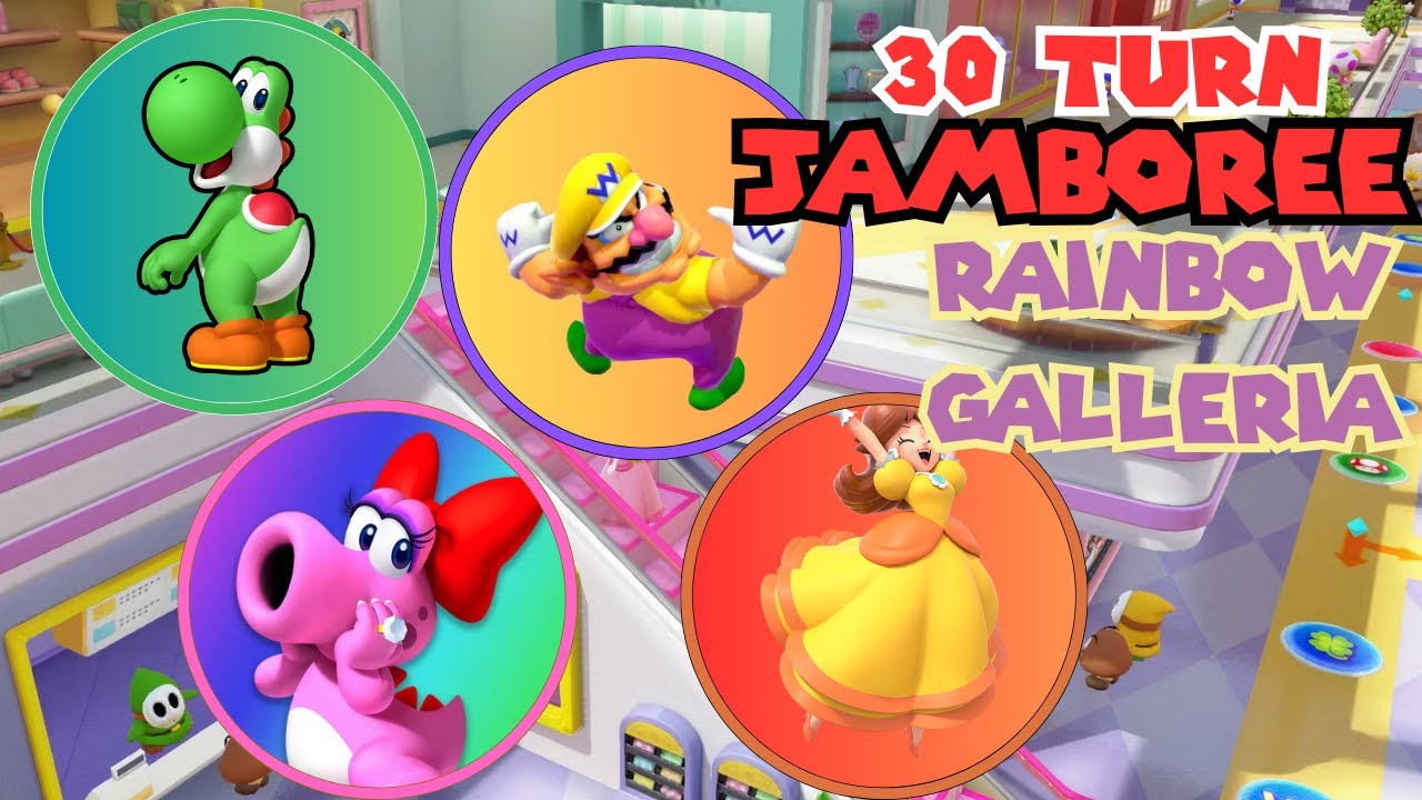 CRAZIEST 30 TURN MARIO PARTY | Rainbow Galleria | Super Mario Party ...