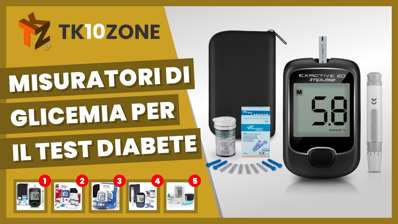 I 5 migliori misuratori di glicemia, test diabete - YouTube