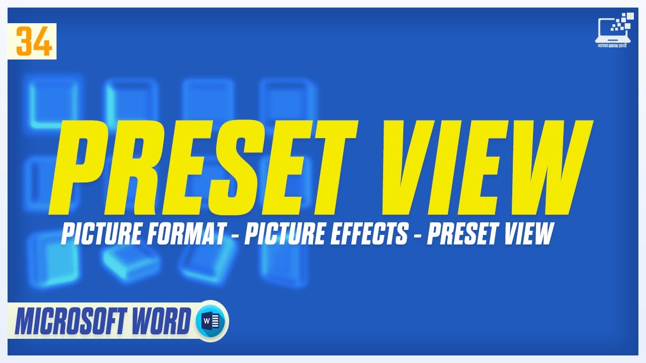PRESET VIEW OF PICTURE FORMAT IN MICROSOFT WORD - YouTube