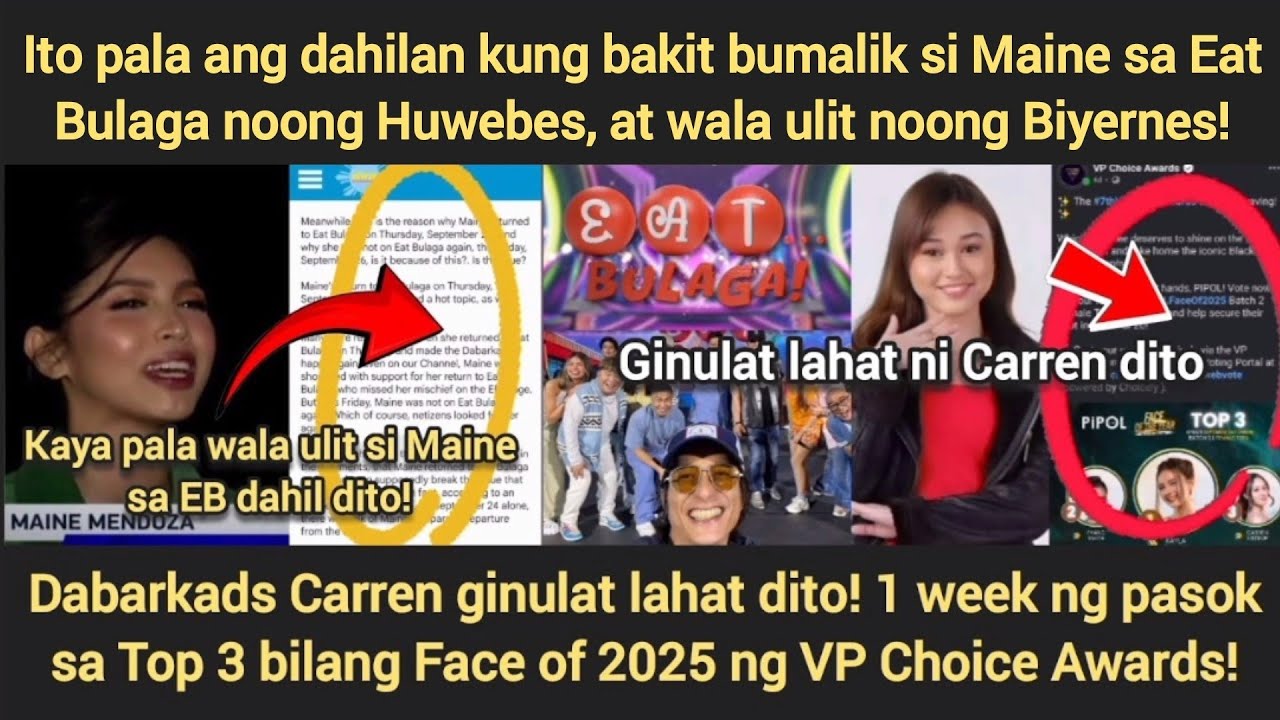 Kaya pala wala ulit si Maine sa EB dahil dito! | Dabarkads Carren ...