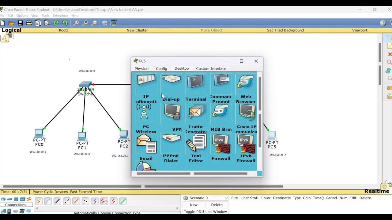 Lec15:Connecting two networks/Subnets using a Router | Computer Networks LAB - YouTube