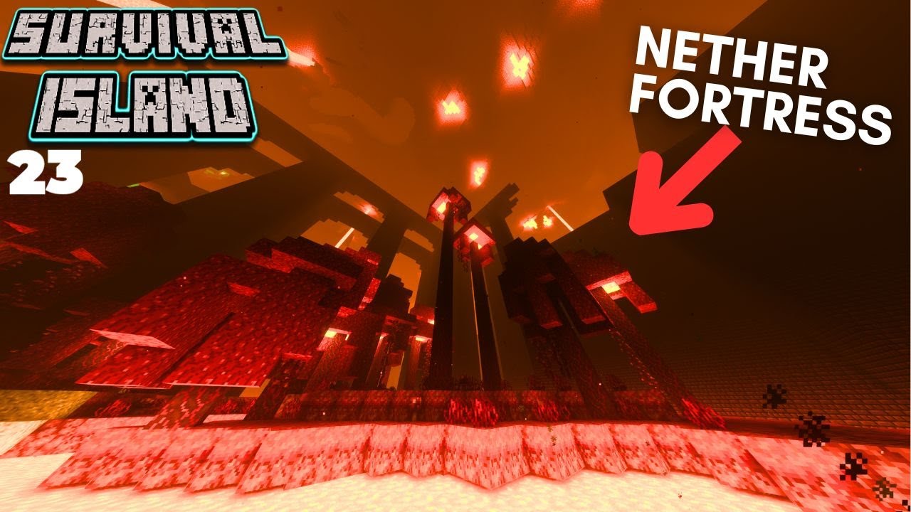Largest Nether Fortress EVER!- Minecraft Survival Island Ep:23 - YouTube